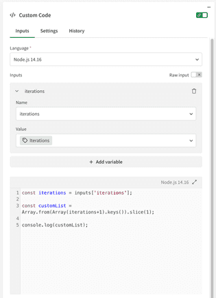 Creating a for n loop in Qlik Application Automation | withdave
