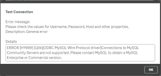 Connecting to MySQL Community Edition with Qlik Sense (System DSN with MySQL ODBC driver) | withdave